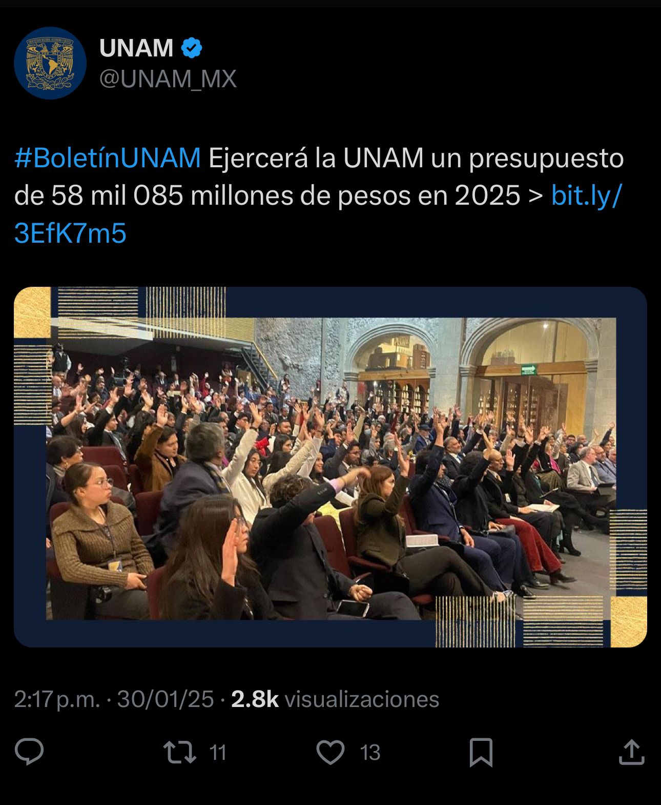 Presupuesto UNAM 2025: así se repartirán los 58 mil mdp | Generación ...